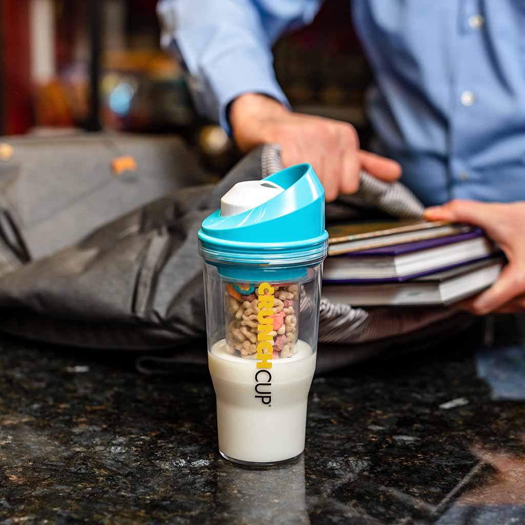 The CrunchCup® - A Portable, No Spoon, No Bowl, Cereal Cup